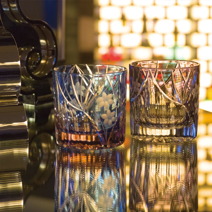 M-3067-BP 花籠文様 ミニオールド ブルー・ピンク – 硝子工房 彩鳳