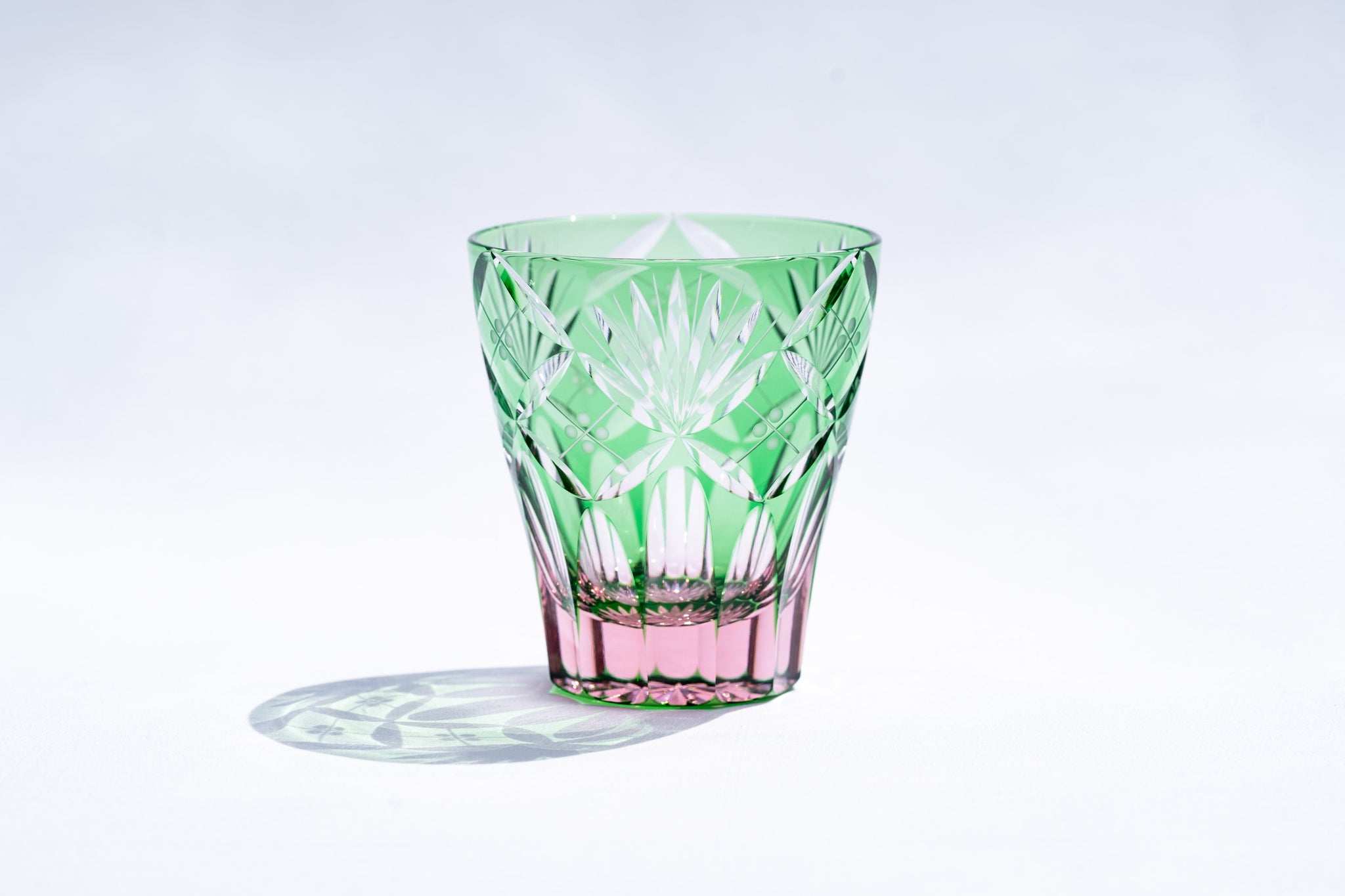 M-8573-2BP 七宝笹の葉文様 ミニオールド ペア 江戸切子 直販限定品 – 硝子工房 彩鳳