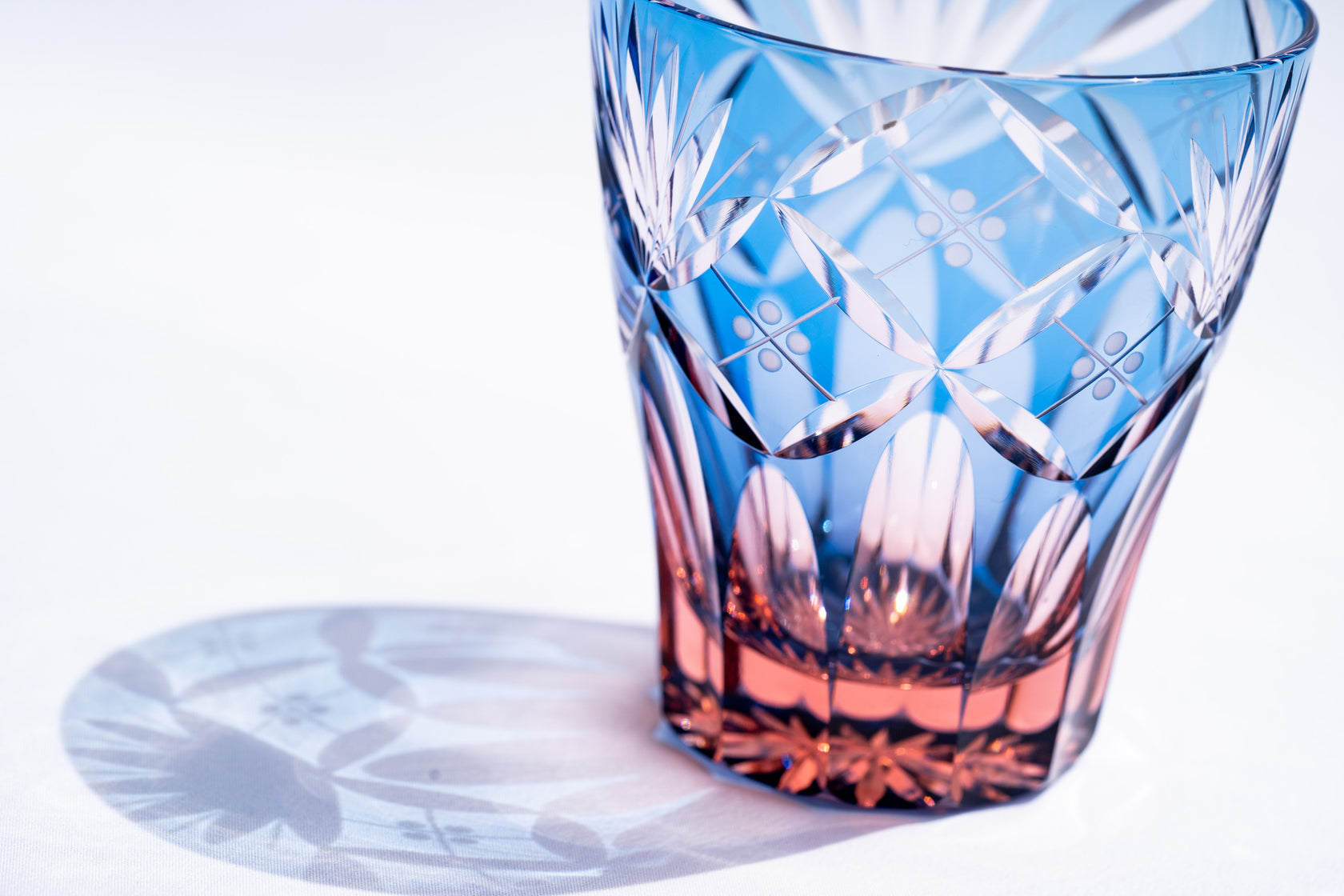 M-8573-2BP 七宝笹の葉文様 ミニオールド ペア 江戸切子 直販限定品 – 硝子工房 彩鳳