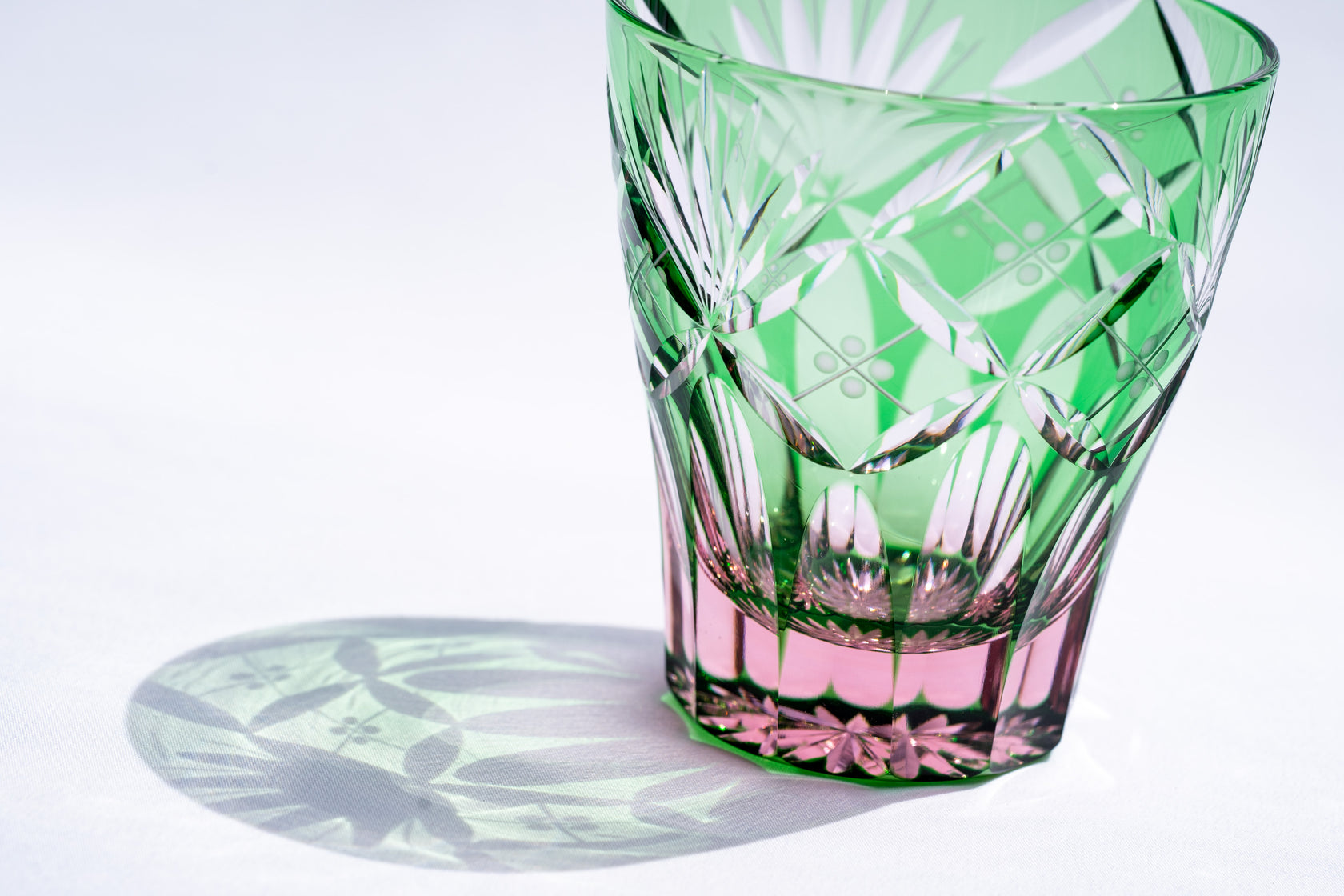 M-8573-2BP 七宝笹の葉文様 ミニオールド ペア 江戸切子 直販限定品 – 硝子工房 彩鳳