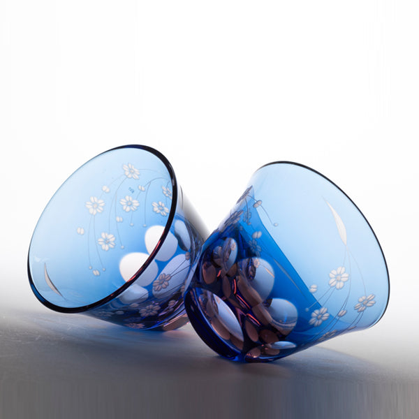 M-53-2BP 桜文様 ぐい呑 ペア – 硝子工房 彩鳳