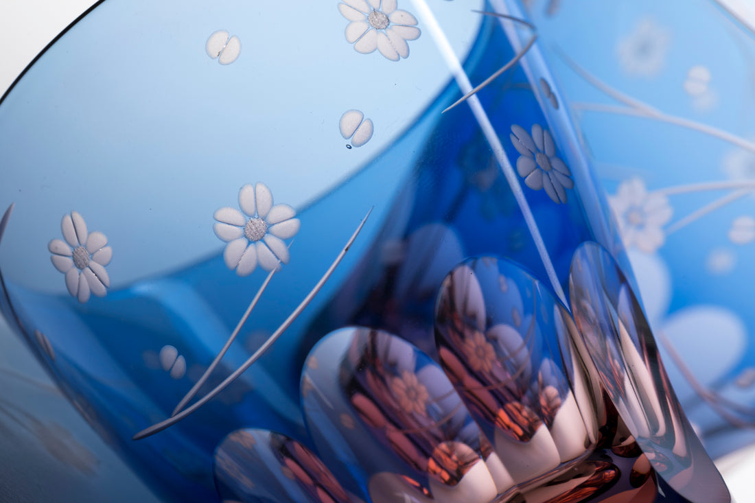 M-8564-2BP 桜文様 ミニオールド ペア – 硝子工房 彩鳳