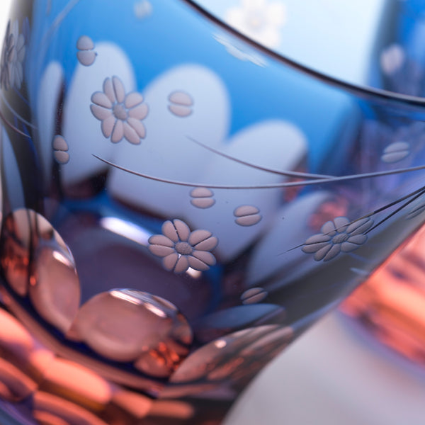 M-8564-BP 桜文様 ミニオールド ブルーピンク – 硝子工房 彩鳳