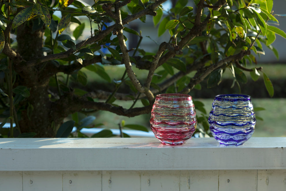 MH-477-2 波 細小路圭作波 ペア – 硝子工房 彩鳳